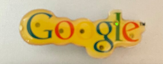 Rare vintage GOOGLE LOGO Pin - Gem