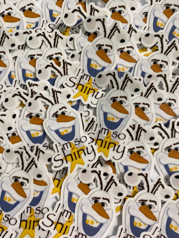 Olaf as Tamatoa Moana Inspired Hand Drawn Clear Sticker - Etsy