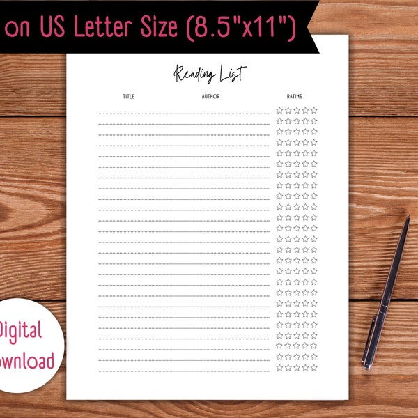 Tbr List Challenge - Etsy