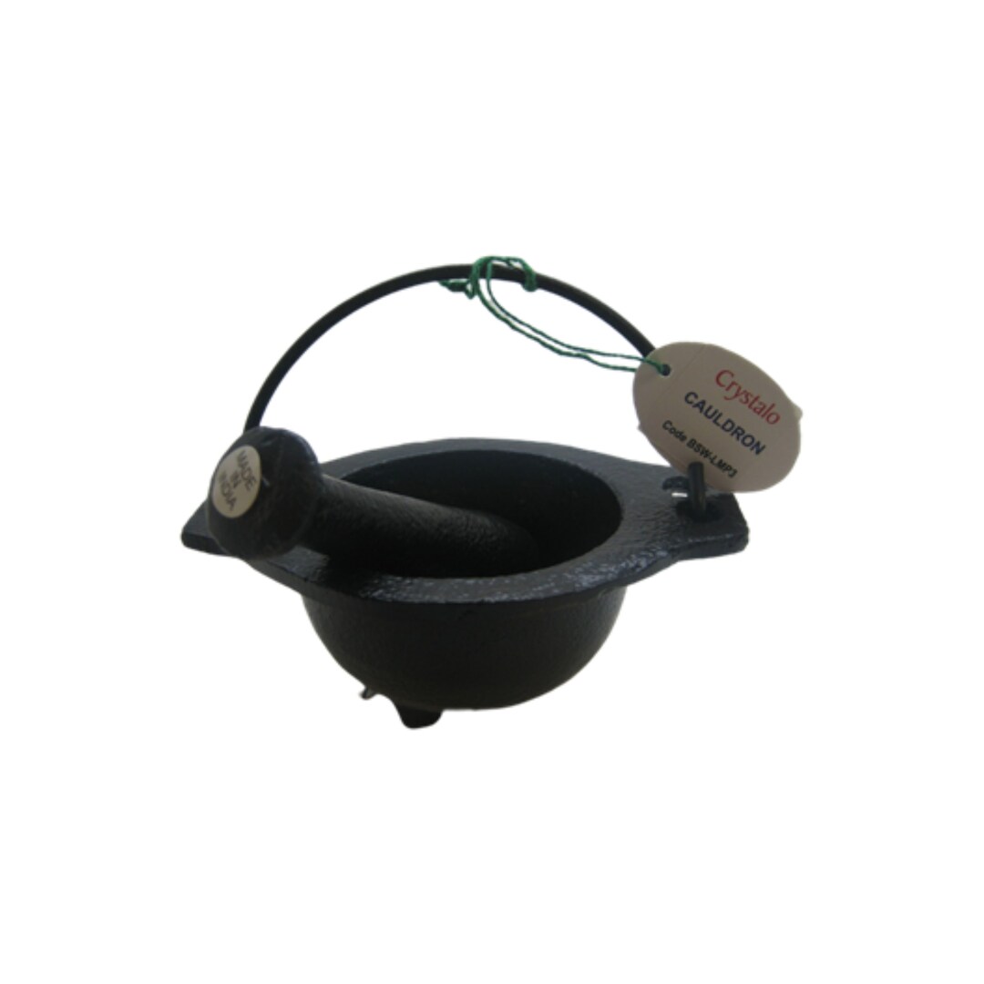 Crystalo Caldero De Hierro Fundido Con Mortero Crystalo Cast Iron ...