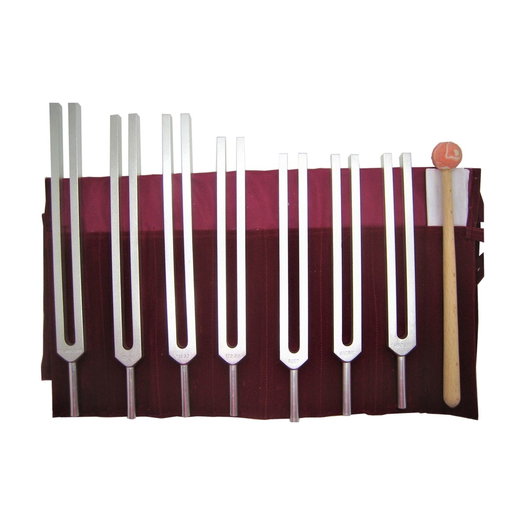 Tenedor De Afinación De 7 Chakras Con Varilla Activadora De Goma 7 ...