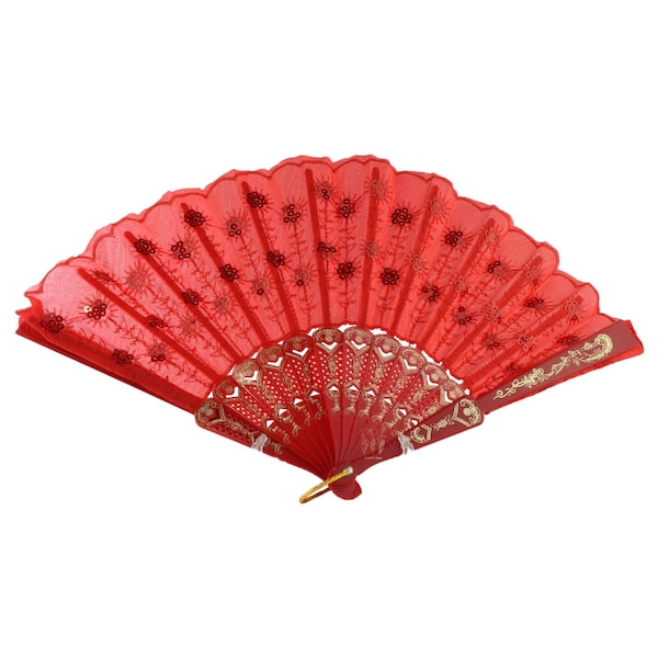 Red Fan - Etsy