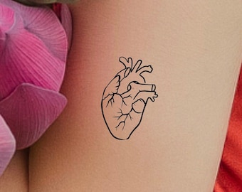 Pacemaker Temporary Fake Tattoo Sticker set of 2 - Etsy