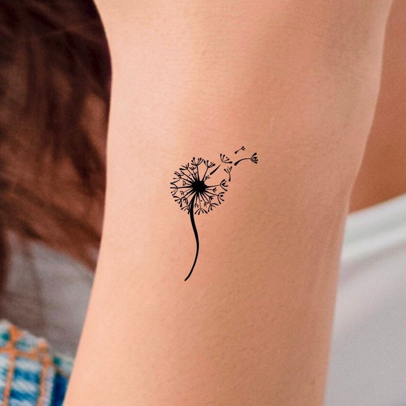 Dandelion Tattoo - Etsy