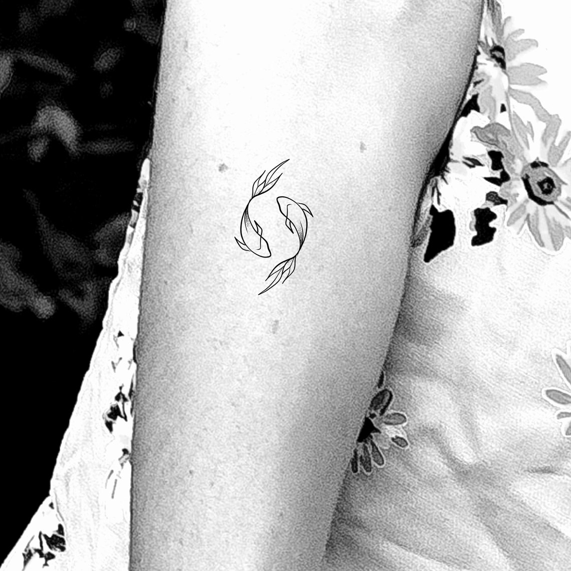 Koi Fish Temporary Tattoo - Etsy