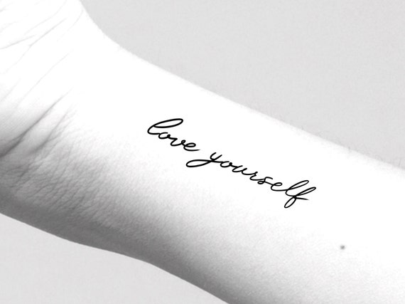 Love Yourself Tattoo Font