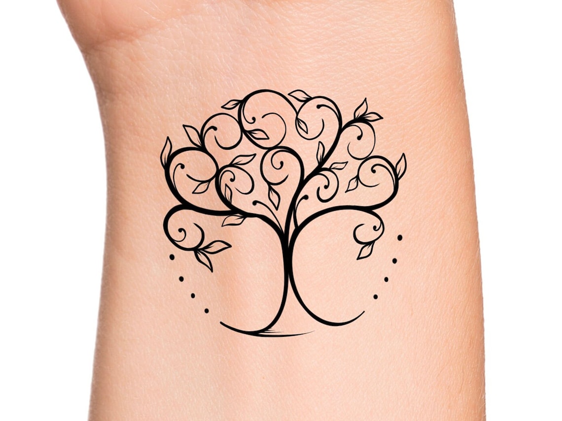 Tree of Life Temporary Tattoo / Tree Tattoo / Life Tattoo / Floral ...