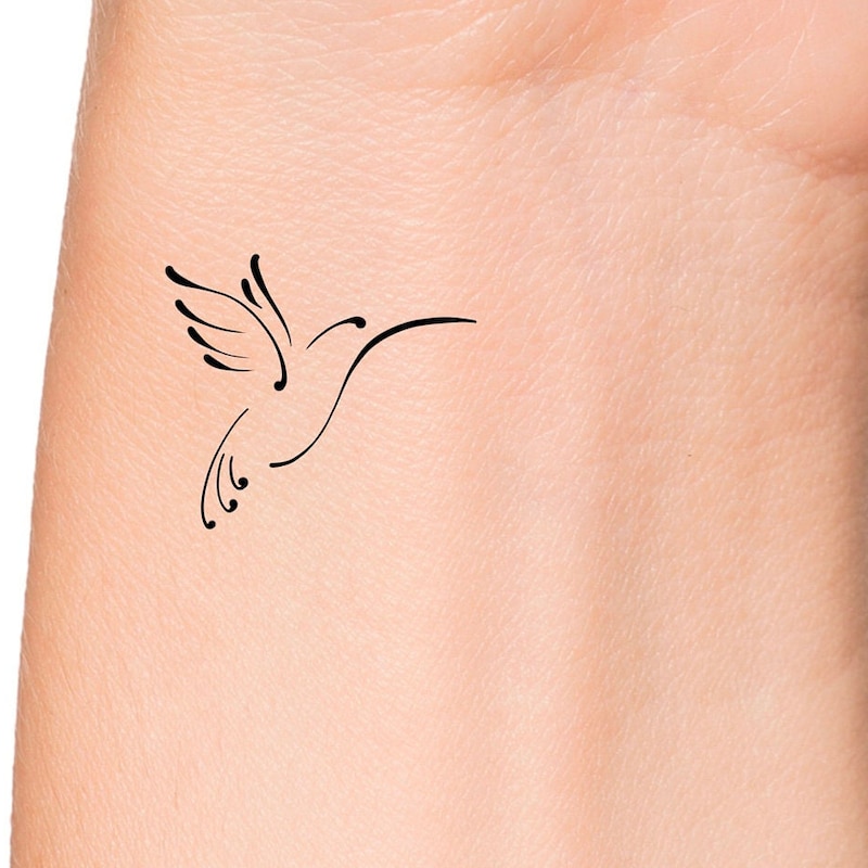 Hummingbird Tattoo - Etsy