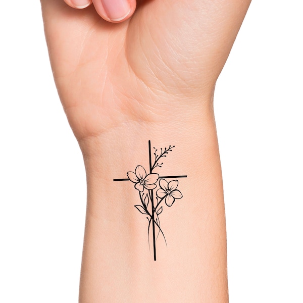 Small Cross Tattoo - Etsy