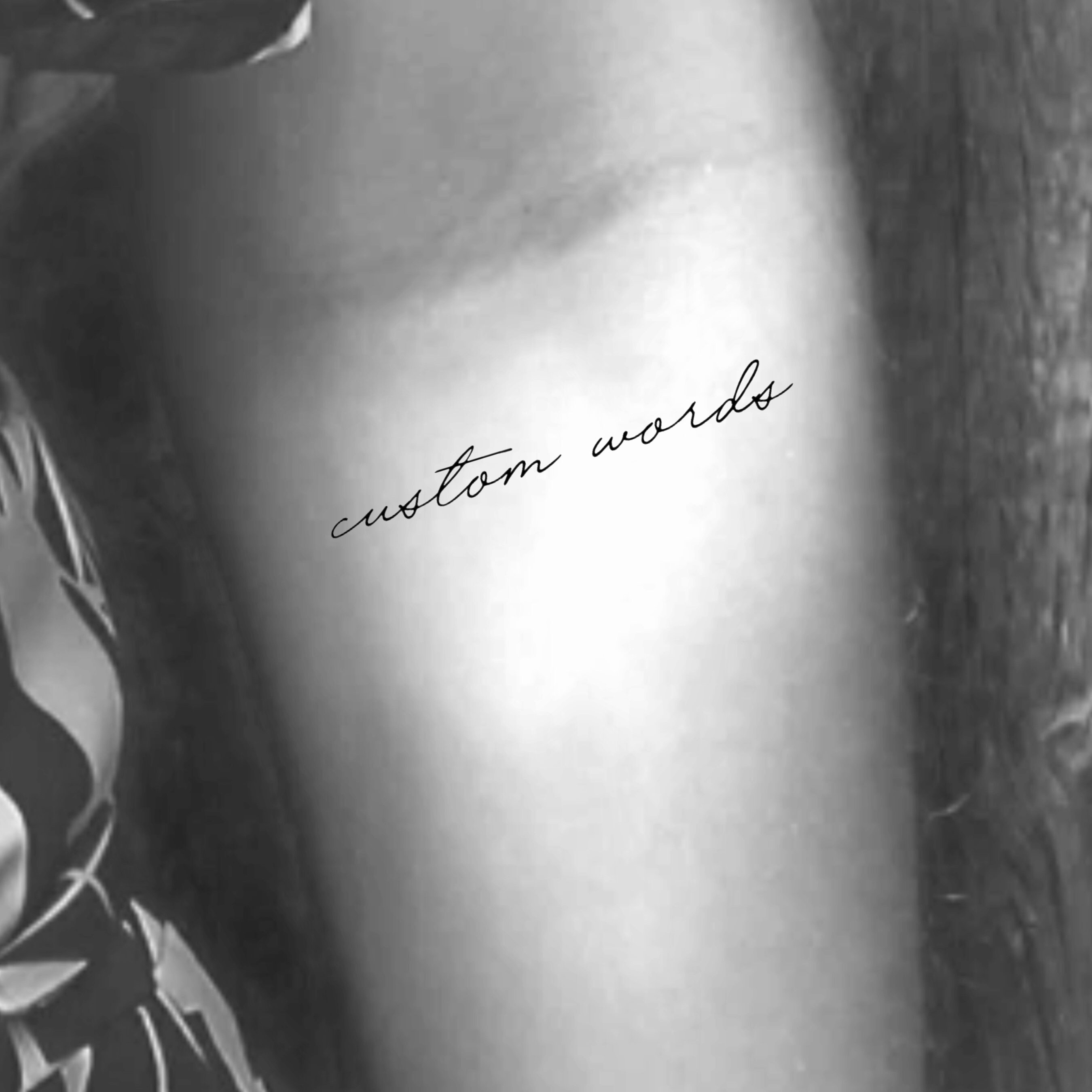 Custom Words Handwriting Temporary Tattoo - Etsy