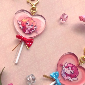 Candy Heart Lollipop Valentine's Day Charm Bungou Stray Dogs Soukoku ...