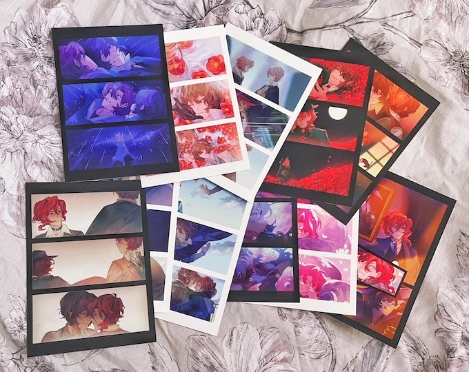 Bungou Stray Dogs Art Print / Soukoku Art Print / Dazai Osamu / Chuuya ...
