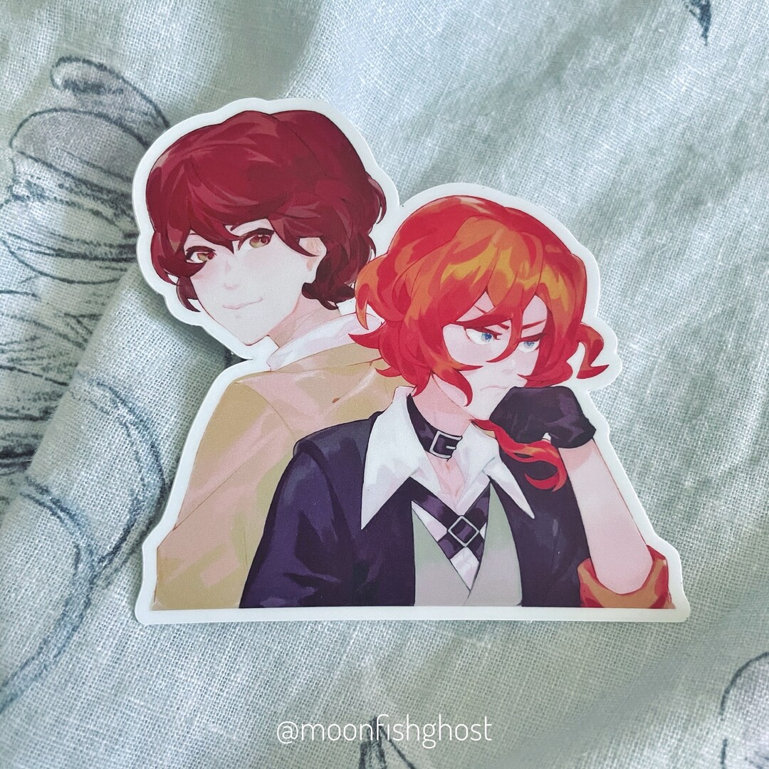 Waterproof Vinyl Die Cut Sticker Bungou Stray Dogs Soukoku Dazai Chuuya ...