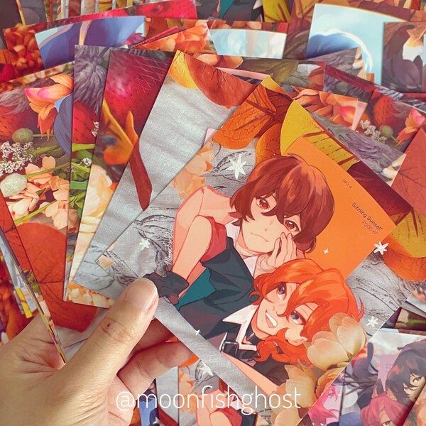 2022 Drawtober Square Art Prints Bungou Stray Dogs Soukoku Dazai Chuuya ...