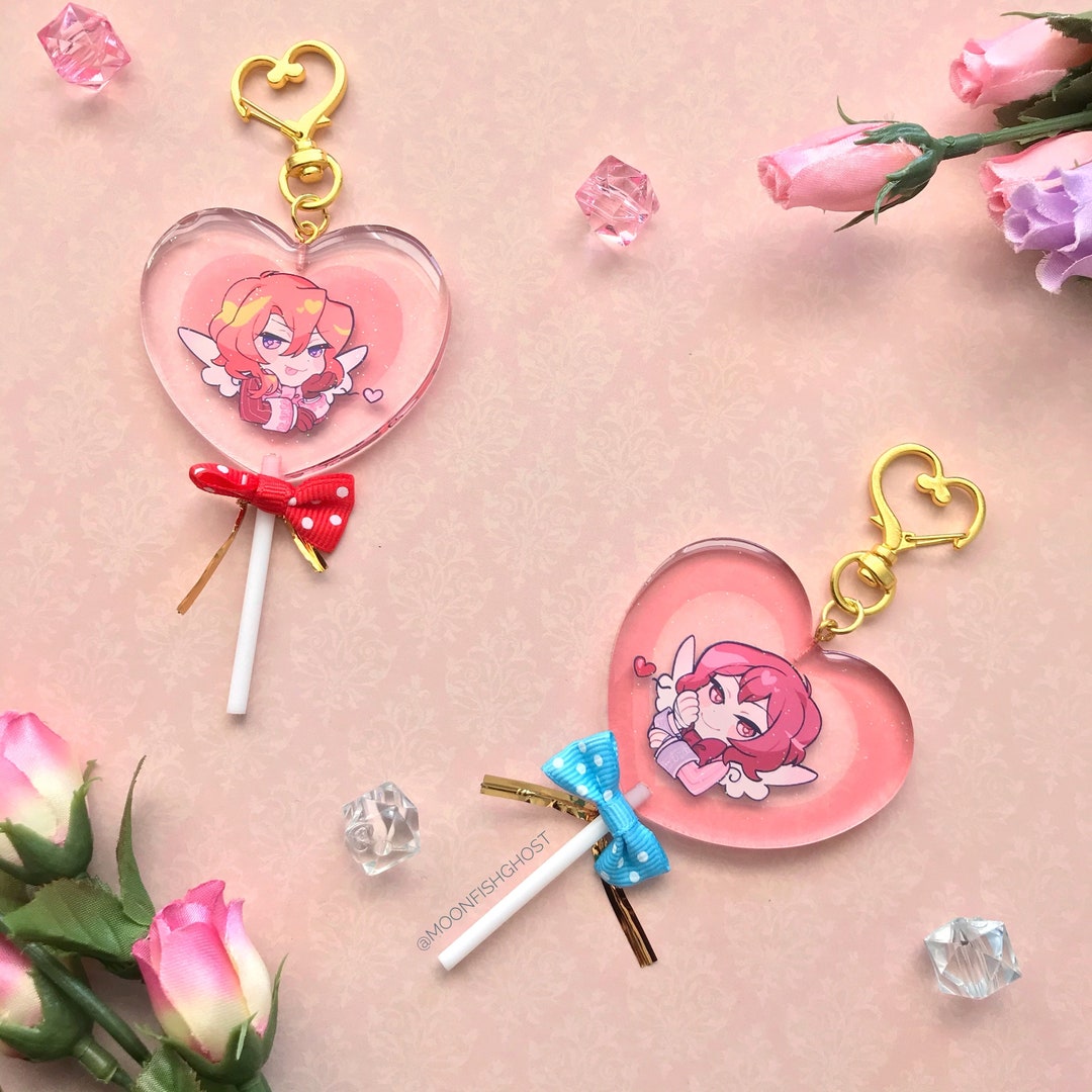 Candy Heart Lollipop Valentine's Day Charm Bungou Stray Dogs Soukoku ...