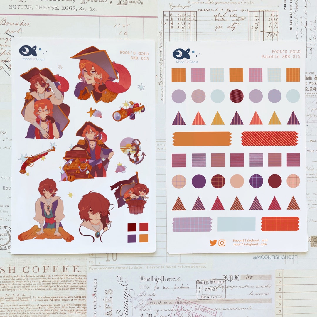 Sticker Sheets Gakuen Spring Cherry Blossoms Bungou Stray Dogs Soukoku ...