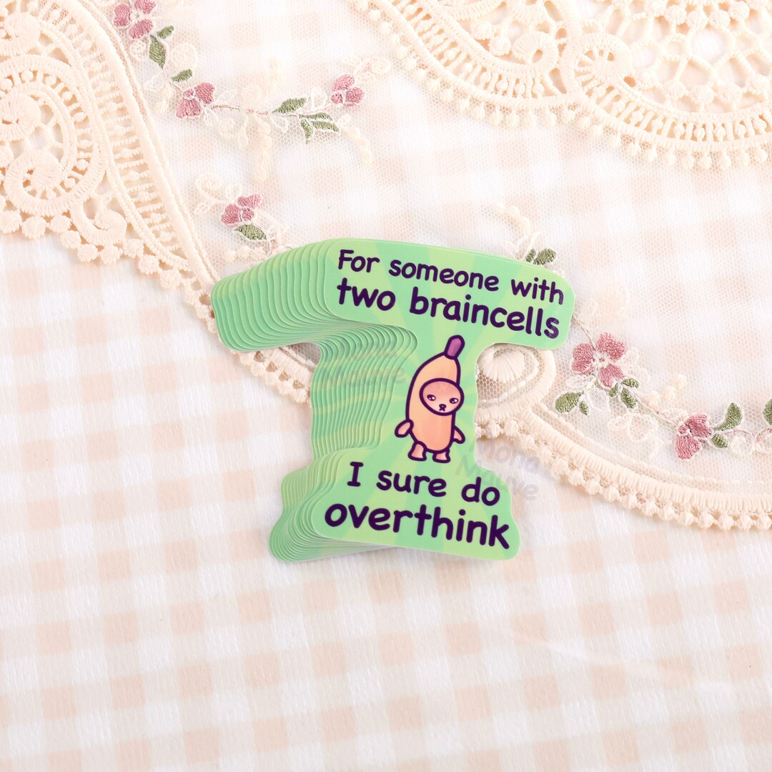 Funny Cat Meme Vinyl Sticker for Someone With Two Braincells I Sure Do ...