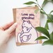 Cute Cat Card for Grandma | Love You, Grandma! | Cat & Kitten Hug | for ...