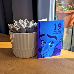 No Bitches Birthday Card | Personalised Age | Funny Rude Meme Birthday ...