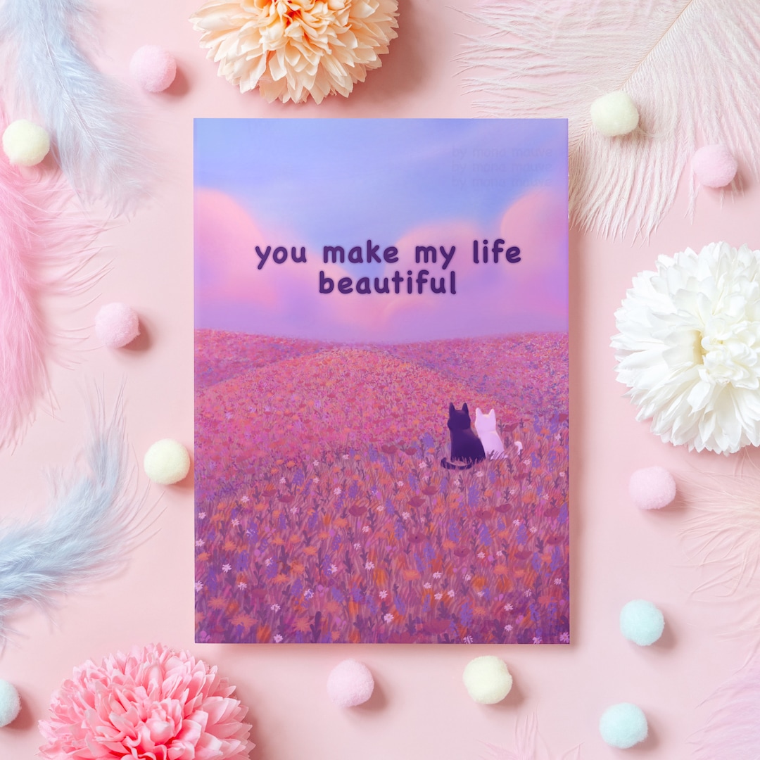 Heartfelt & Cute Anniversary Card | You Make My Life Beautiful | Gift ...