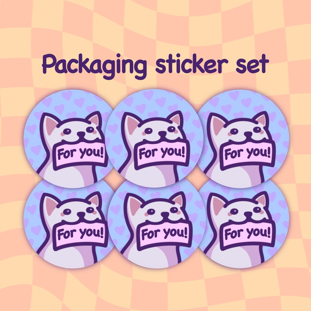 Cute Packaging Sticker Set | "for You" Envelope/gift Seal Sticker Set ...
