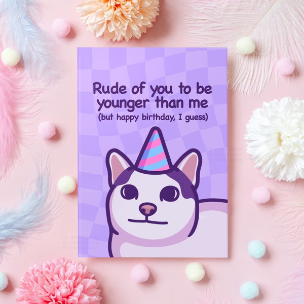 Younger Bf Birthday Card - Etsy
