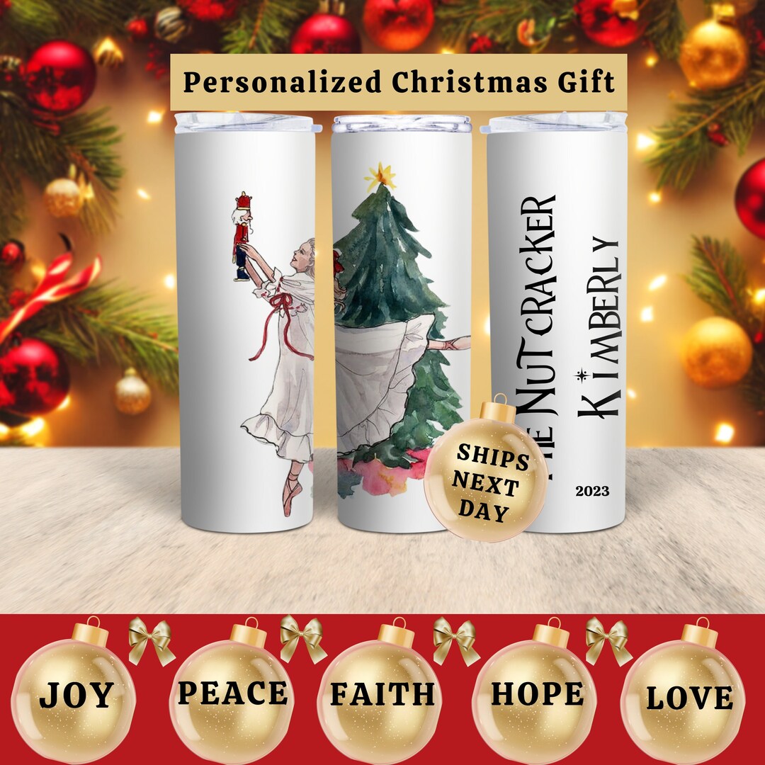 Nutcracker Clara Christmas Tumbler Cup-custom Ballet Travel Tumbler ...