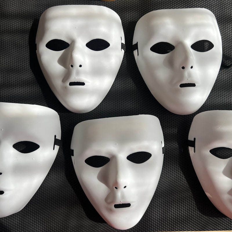 Blank White Mask - Etsy