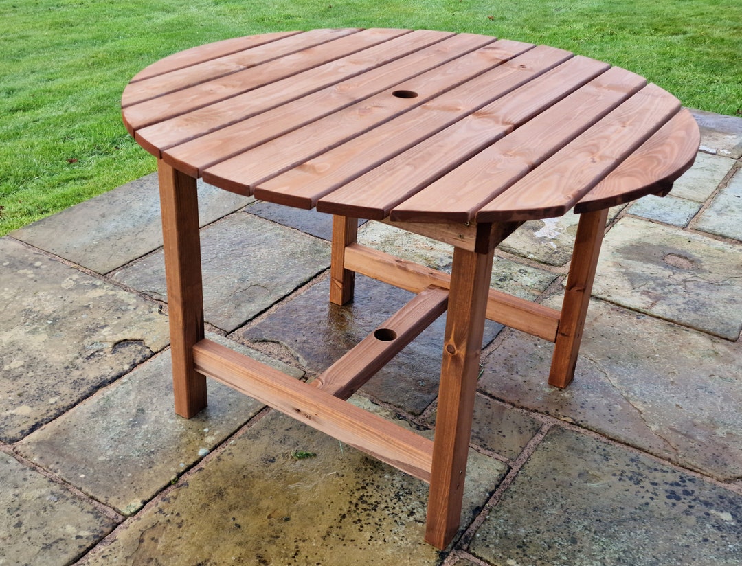 Round Table, Wooden Table - Etsy