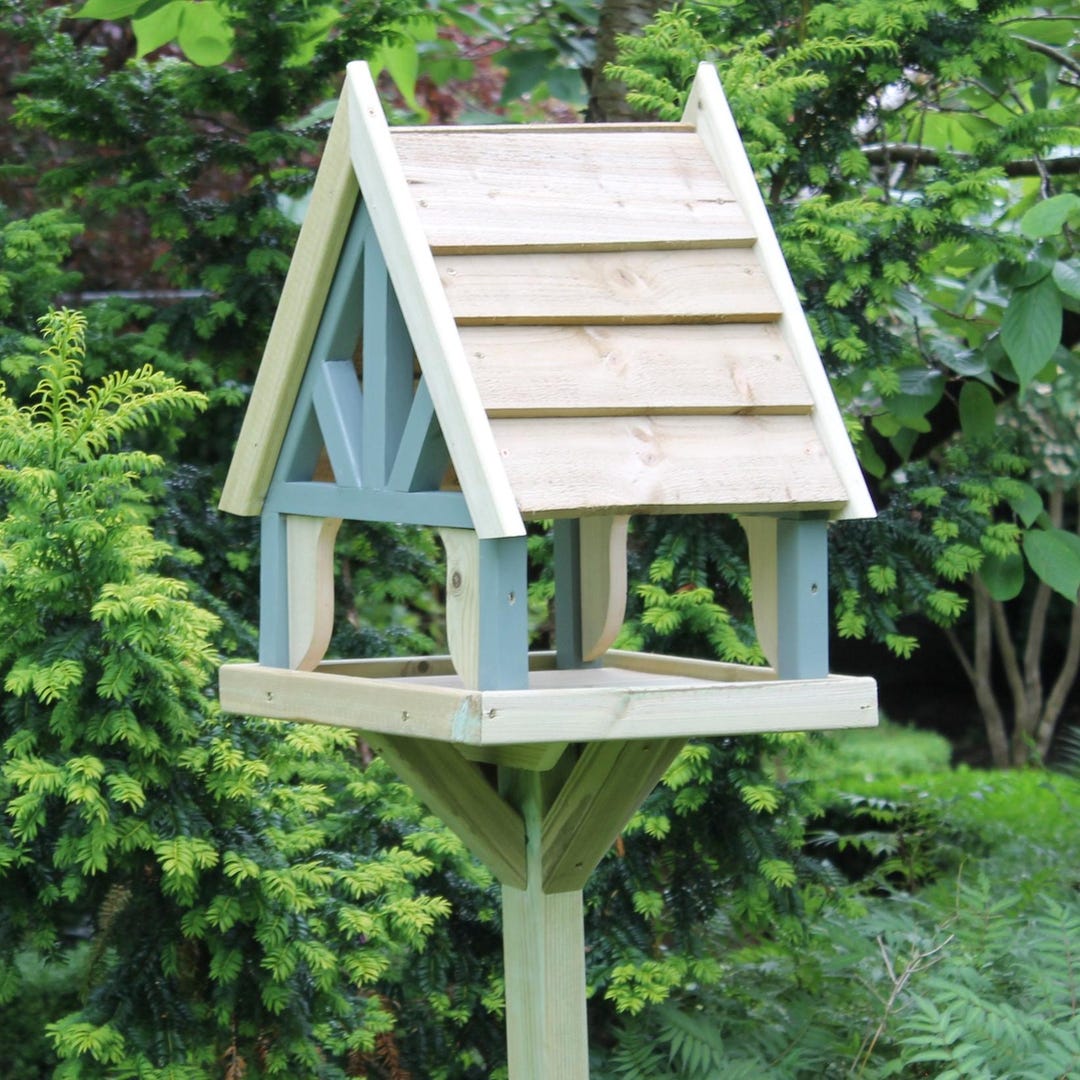 Superior Handpainted Bird Table, Wooden Bird Feeder. - Etsy UK
