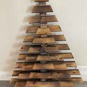 Rustic Wooden Christmas Tree for the Garden or Home 60cm High - Etsy UK