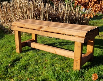 Rustic Garden Bench - Etsy UK