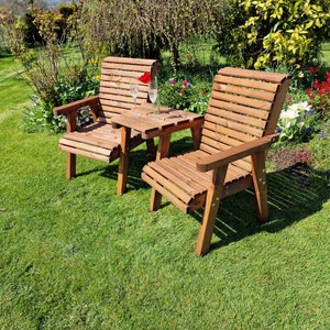 Wooden Love Seats, Garden Chairs, Loveseat - Etsy UK