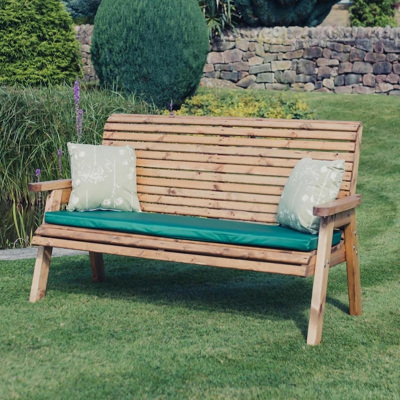 Green Garden Bench Cushions - Etsy UK
