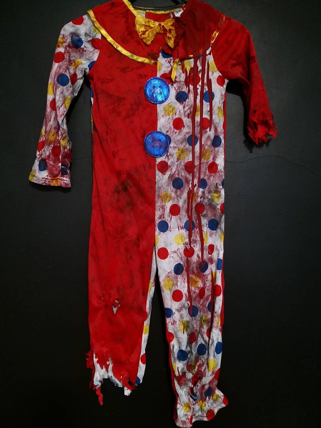 Clobbered Clown Undead Cosplay di Halloween, costume da zombi da zombi ...