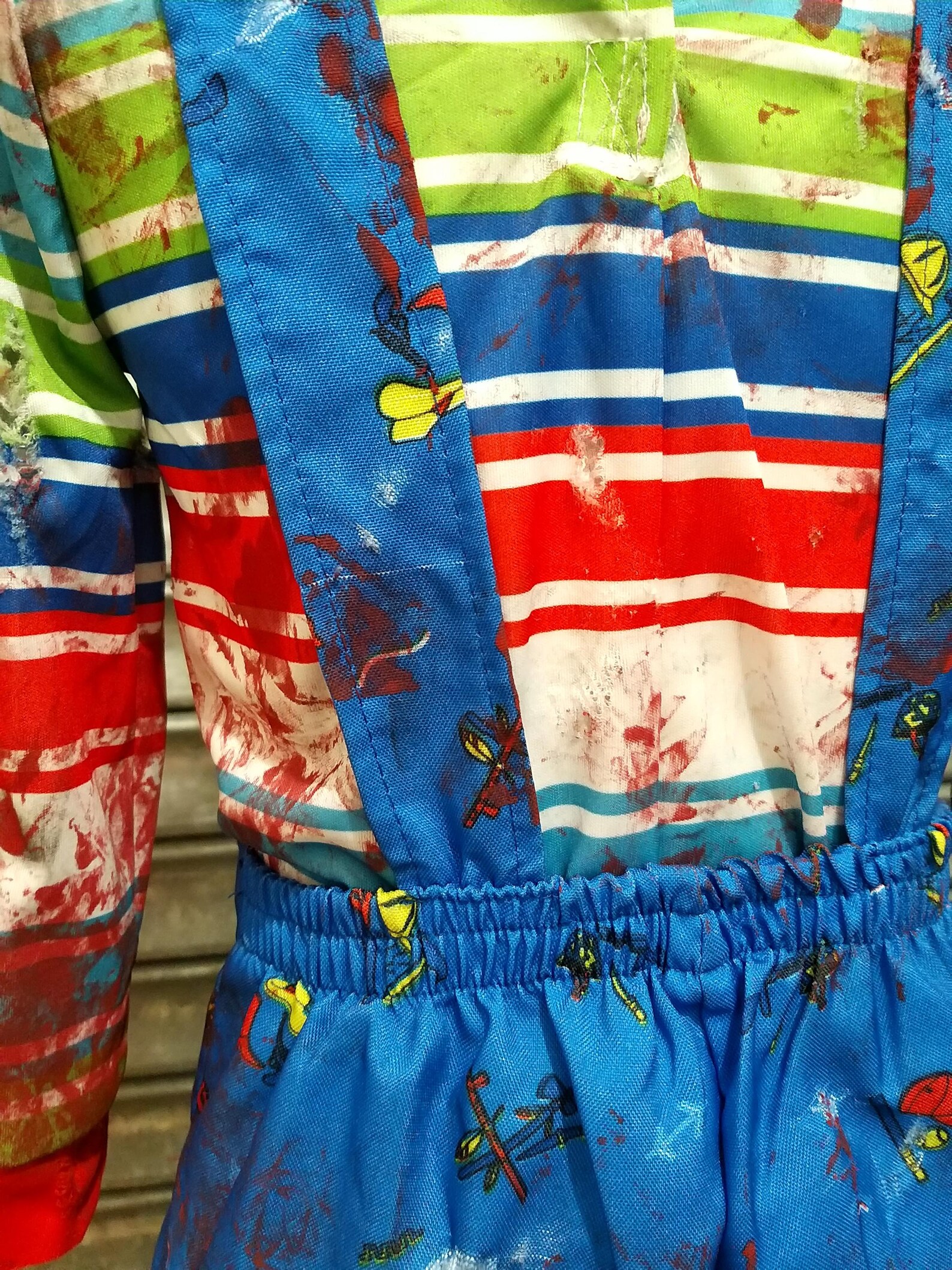 Clobbered Chucky Hand Crafted Horror Cosplay Kids Costume OOAK - Etsy