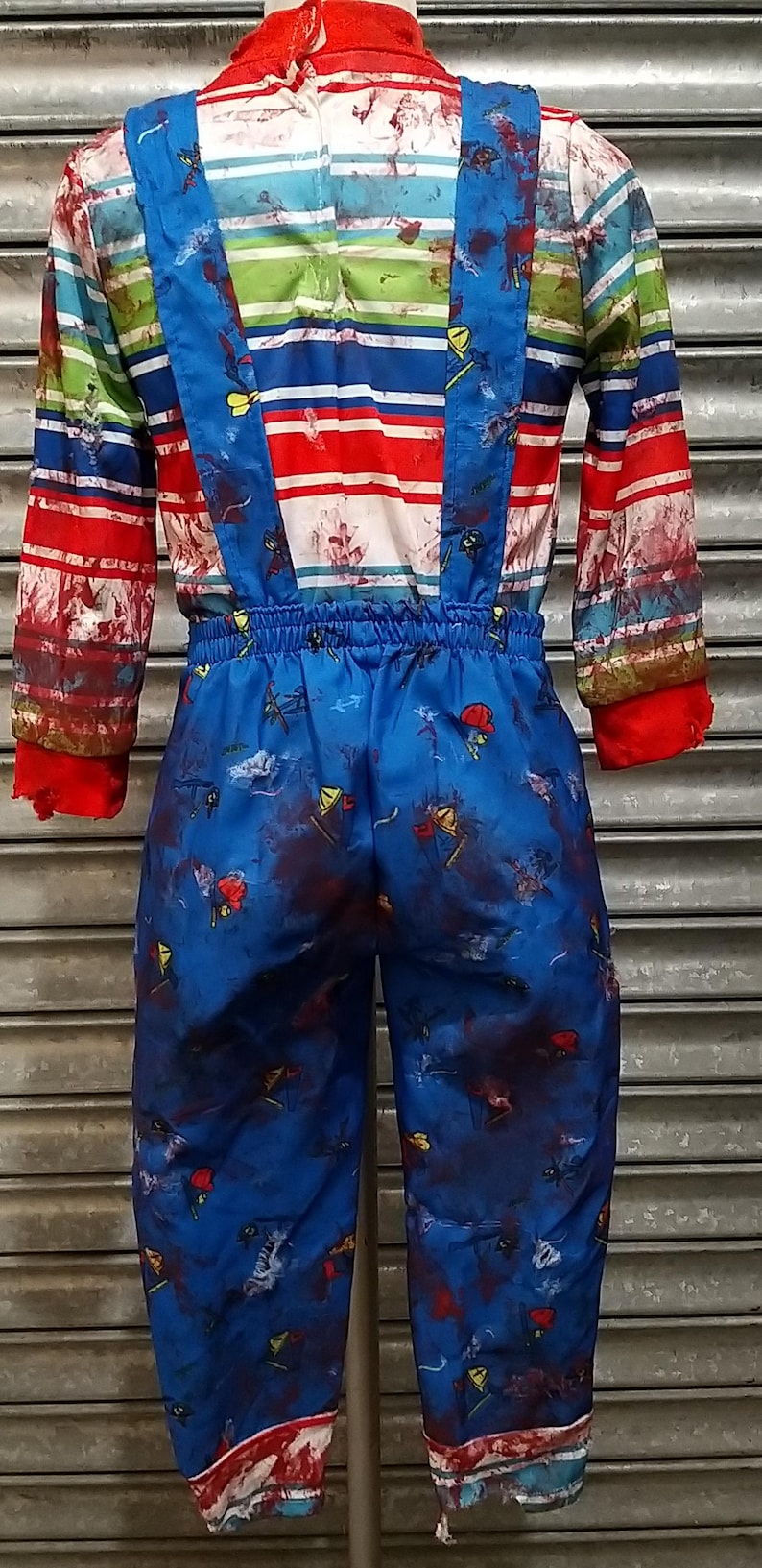 Clobbered Chucky Hand Crafted Horror Cosplay Kids Costume OOAK - Etsy