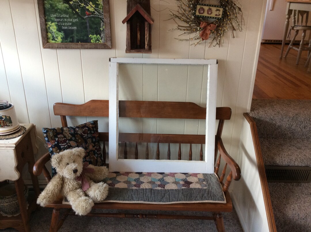 Reclaimed Farm House Single Pane Window, Wavy Glass, 1920's, 29 7/8" X ...