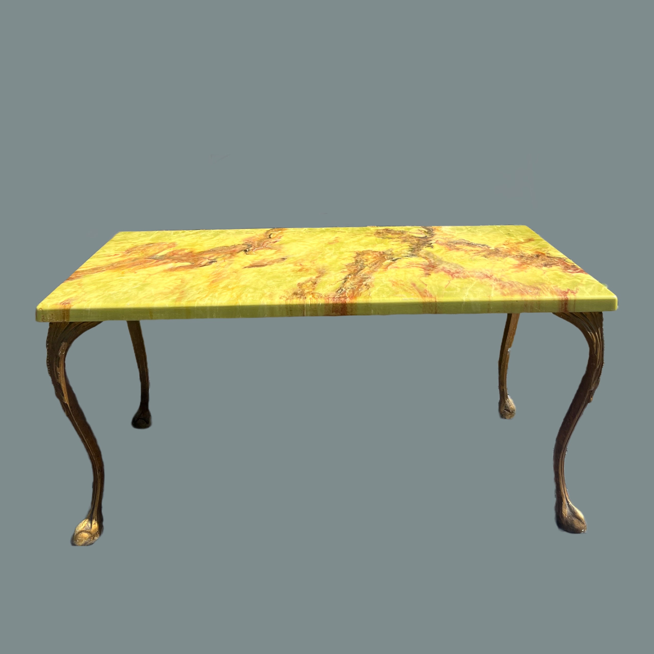 Vintage Midcentury Green Onyx Effect Coffee Table Green Jade, Marble ...