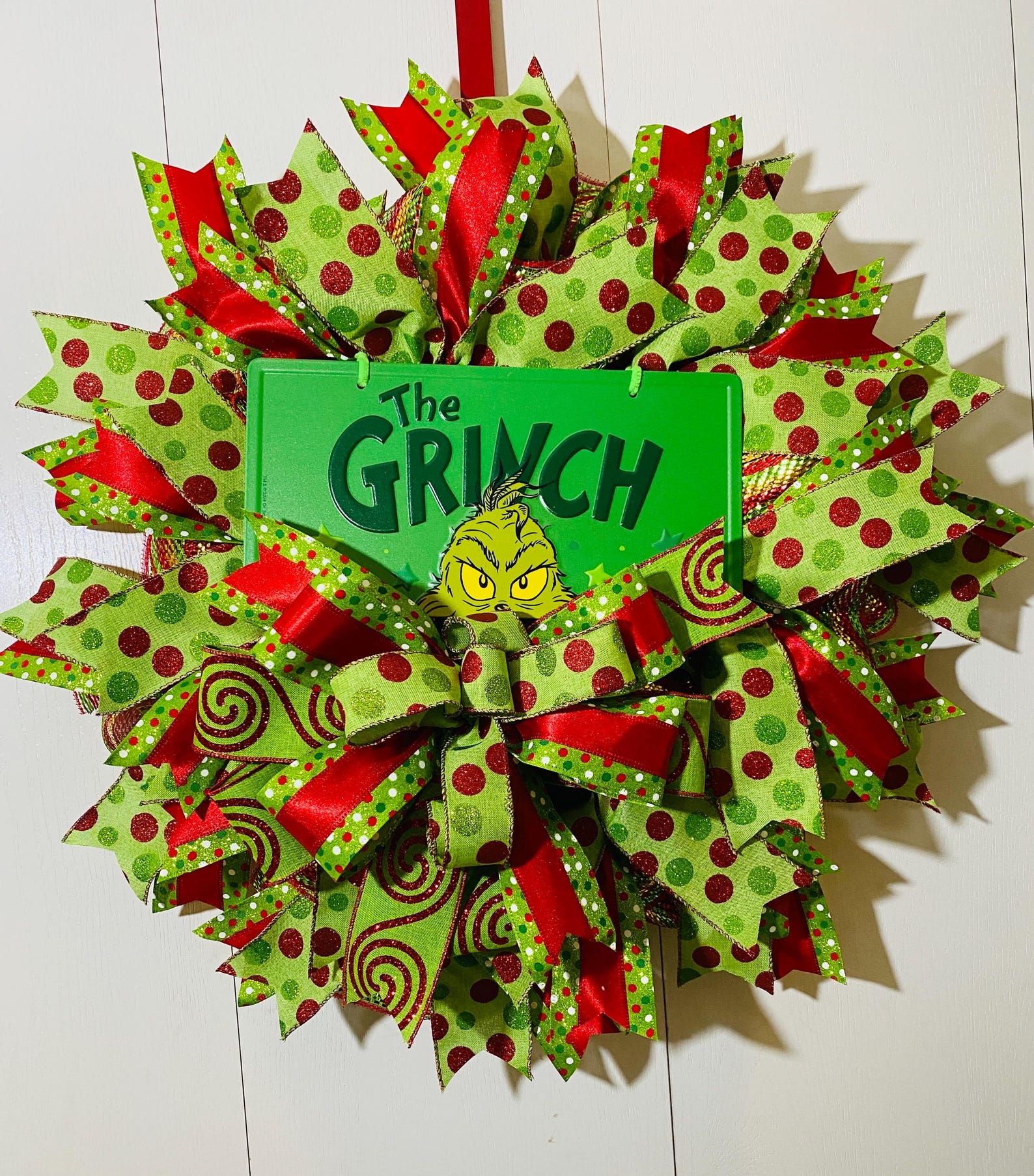 Green Monster Grinch Christmas Wreath - Etsy