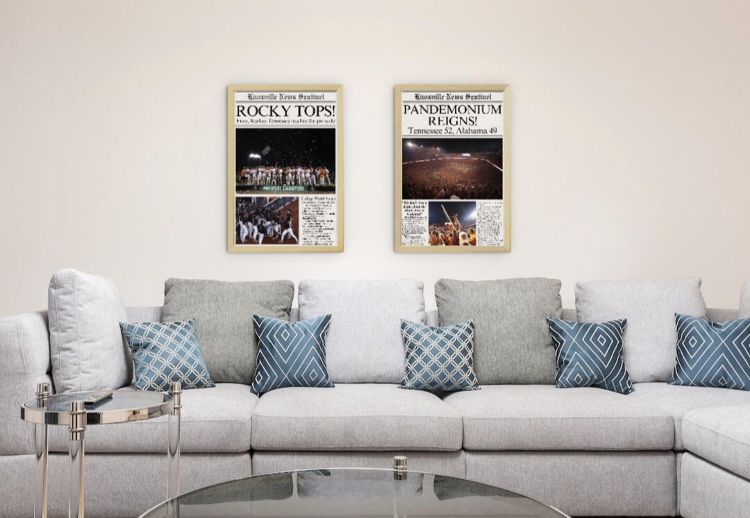 University of Tennessee Volunteers Wall Prints | Set of 2 | Vols, Utk ...