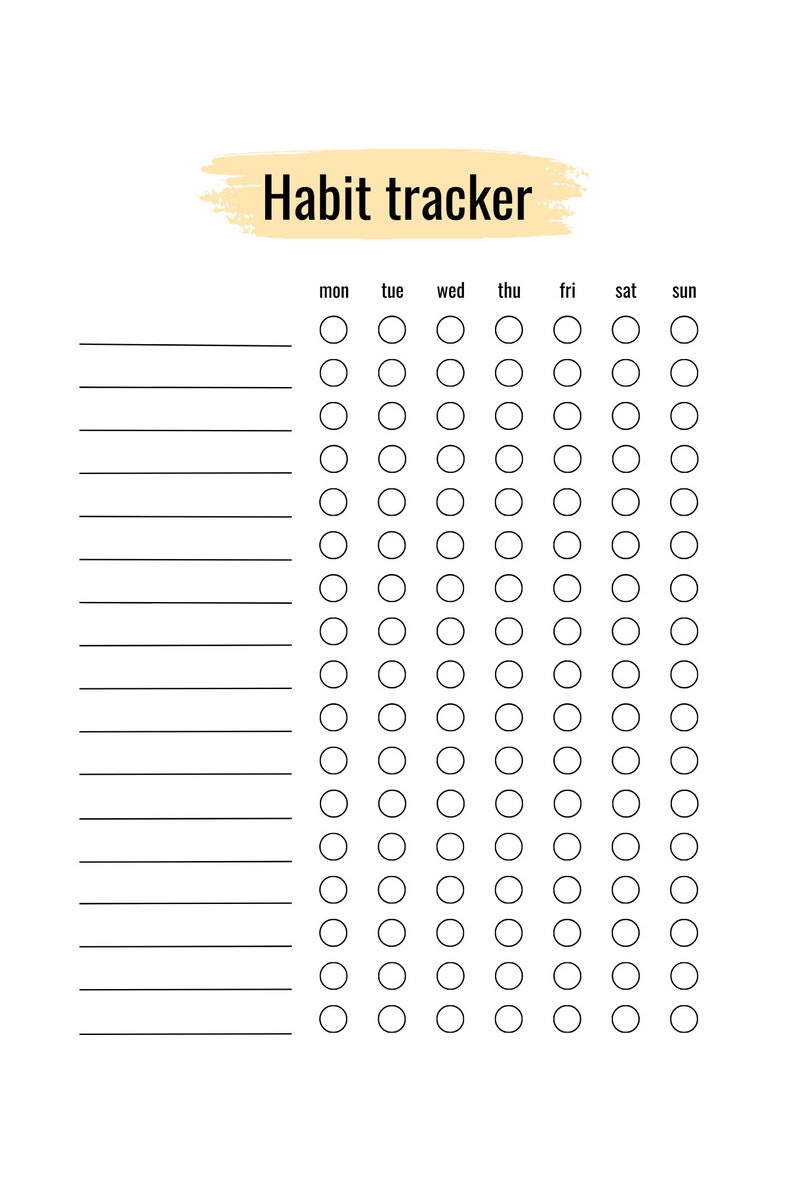 Habit Tracker. Canva Website Template. Website Canva Template. Editable ...