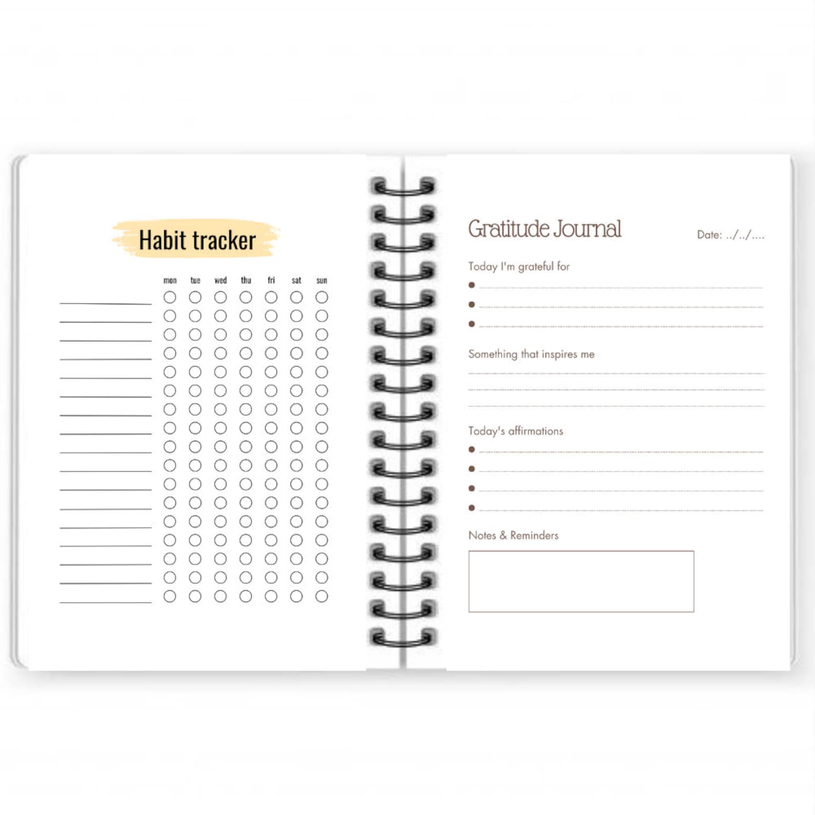 Habit Tracker. Canva Website Template. Website Canva Template. Editable ...