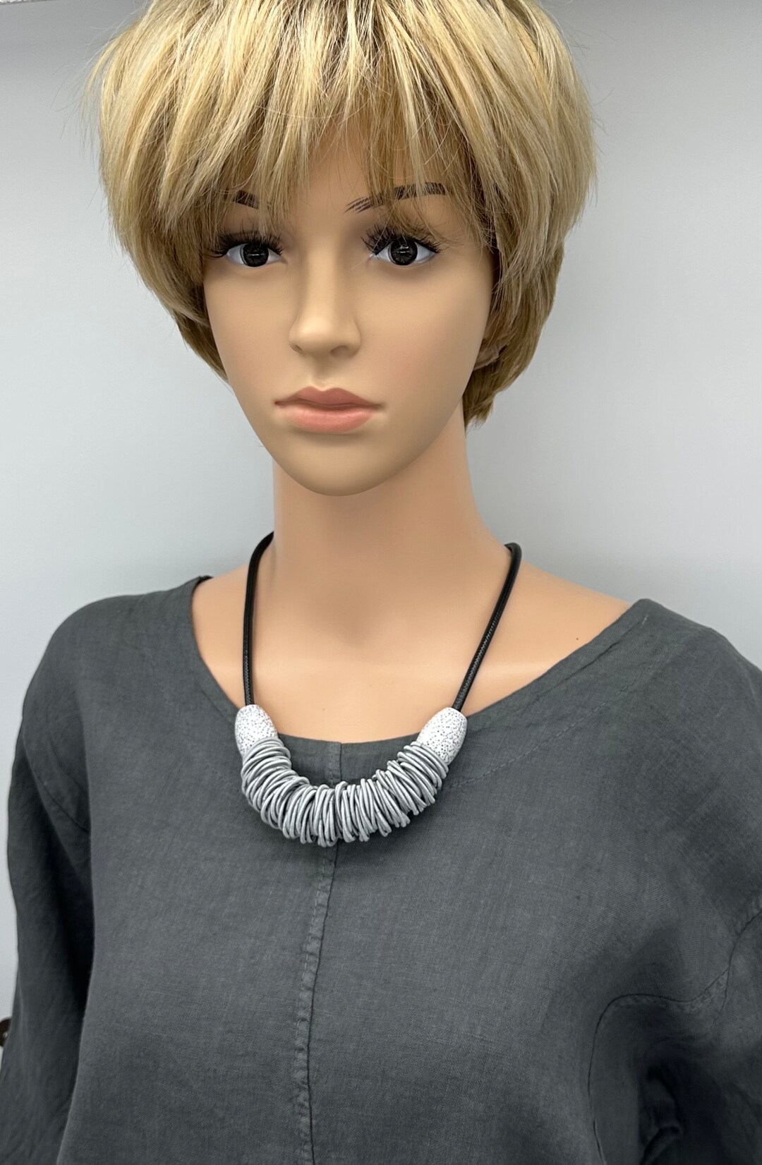 Unique Bold Statement Necklace, Chunky Short Necklace - Etsy