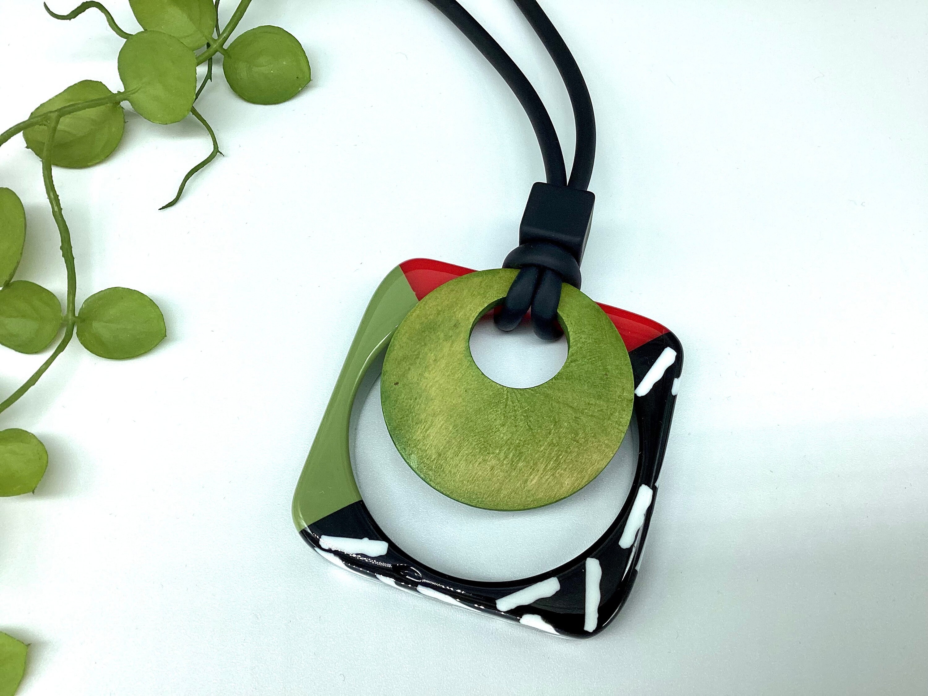 Fun and Bold Statement Necklace, Colourful Large Pendant Necklace - Etsy