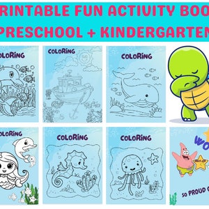 PRINTABLE ACTIVITY BOOK Digital Download Fun Game Book for Kids Busy ...