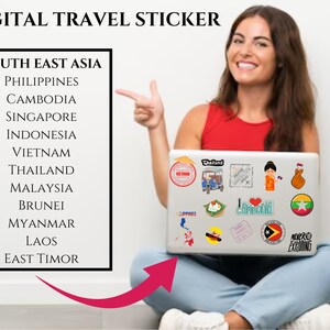 DIGITAL TRAVEL STICKER - Digital Download - Laptop Sticker - South East ...