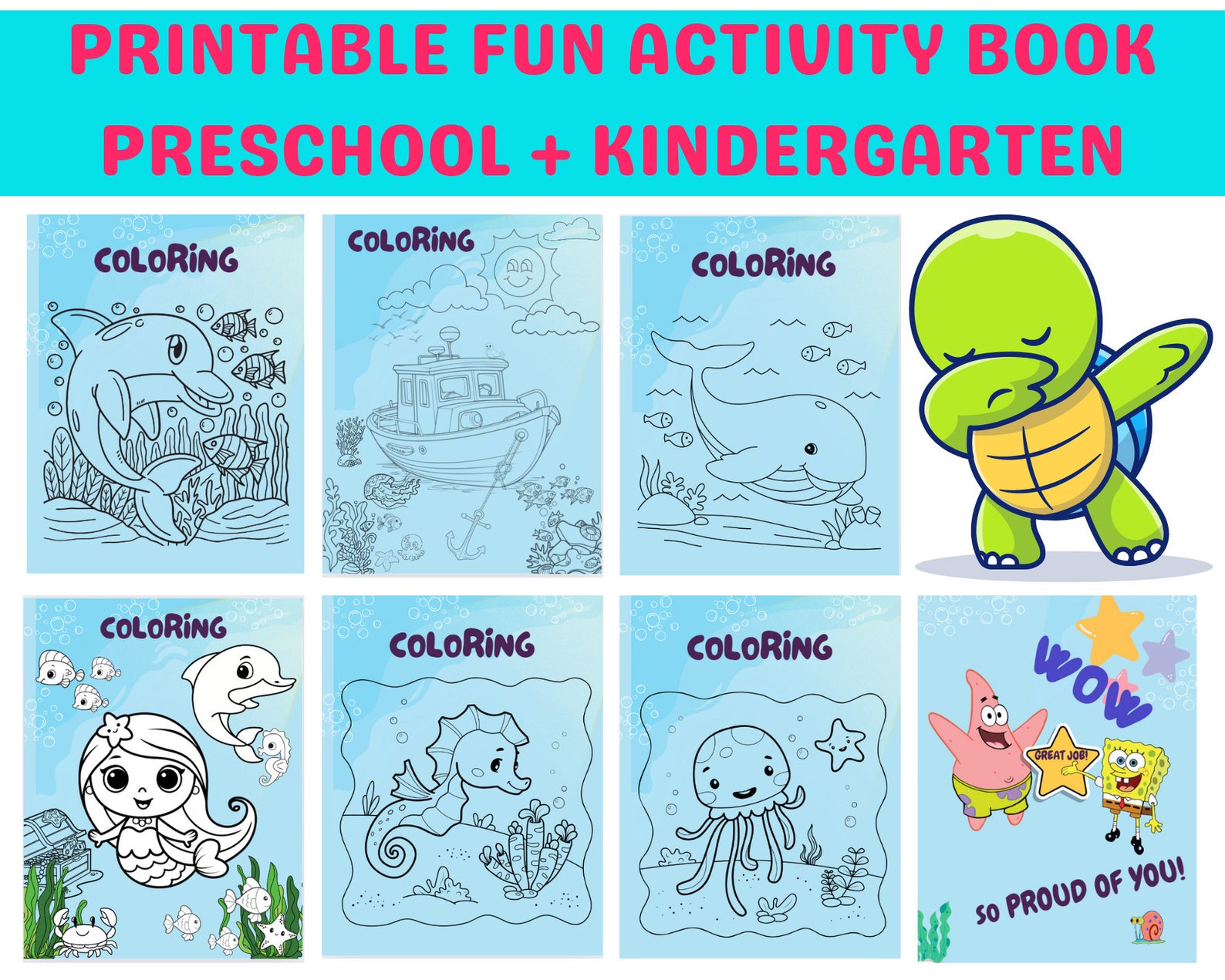 PRINTABLE ACTIVITY BOOK - Digital Download - Fun Game Book for Kids ...