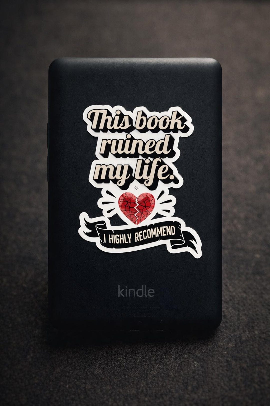 This Book Ruined My Life Sticker, Funny Reading Vinyl Decal - Etsy