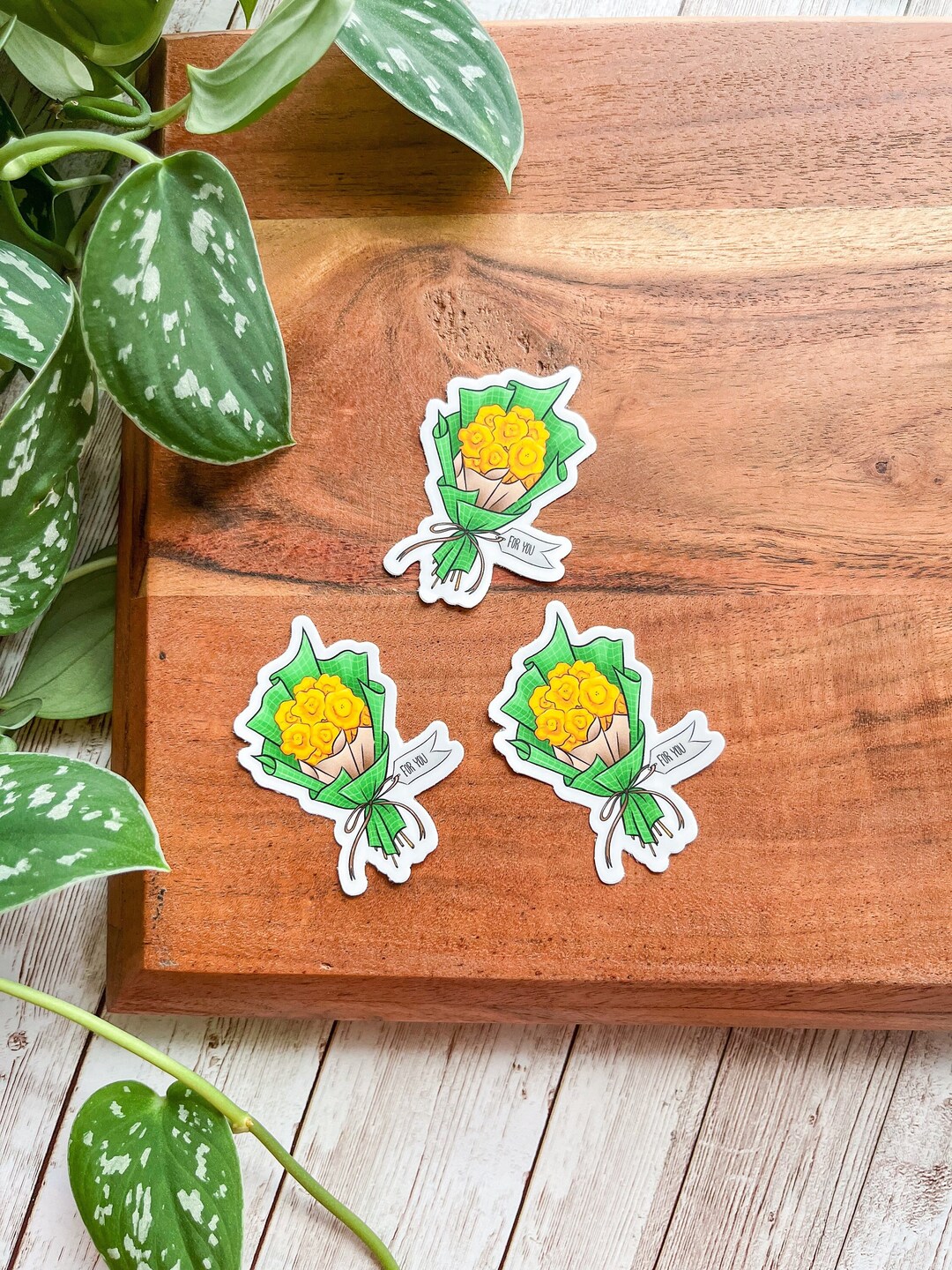 Tostones Bouquet Vinyl Sticker - Etsy